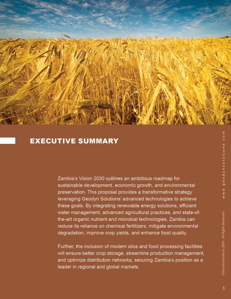 Proposal for Zambia's Vision 2030: Achieving Sustainability, Food ...
